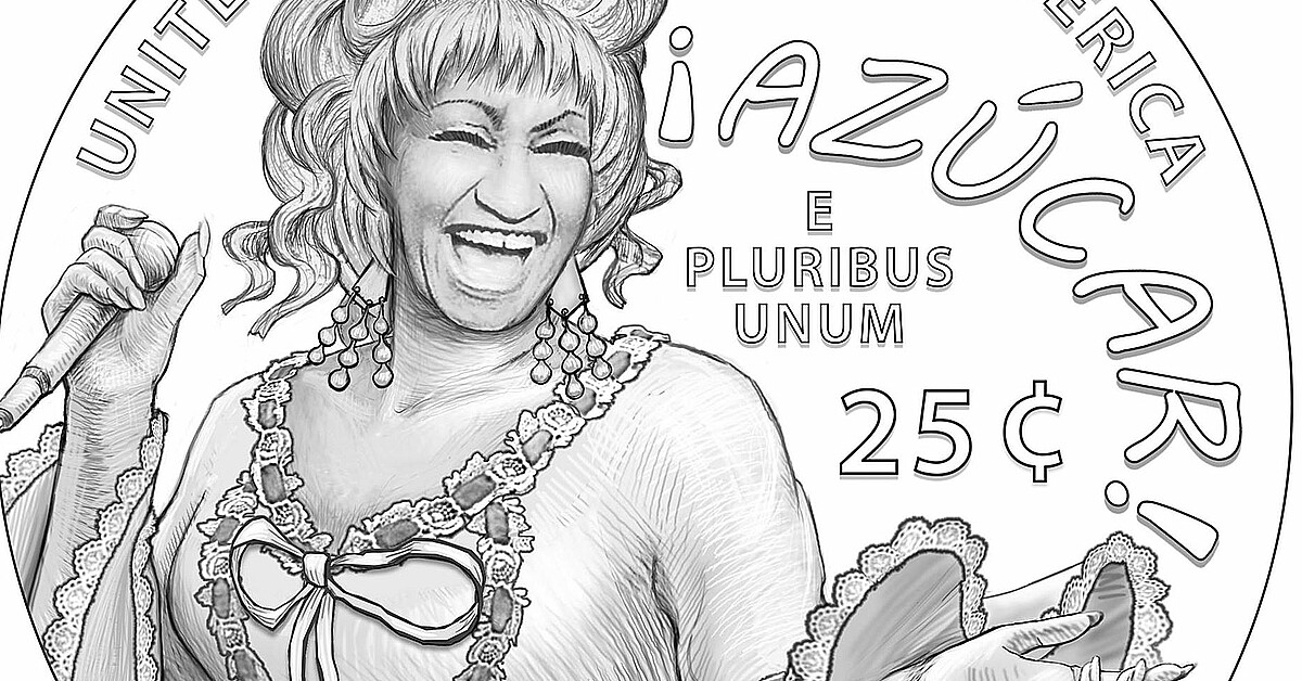Celia Cruz y su grito de "¡Azúcar!" son inmortalizados en una moneda de ...