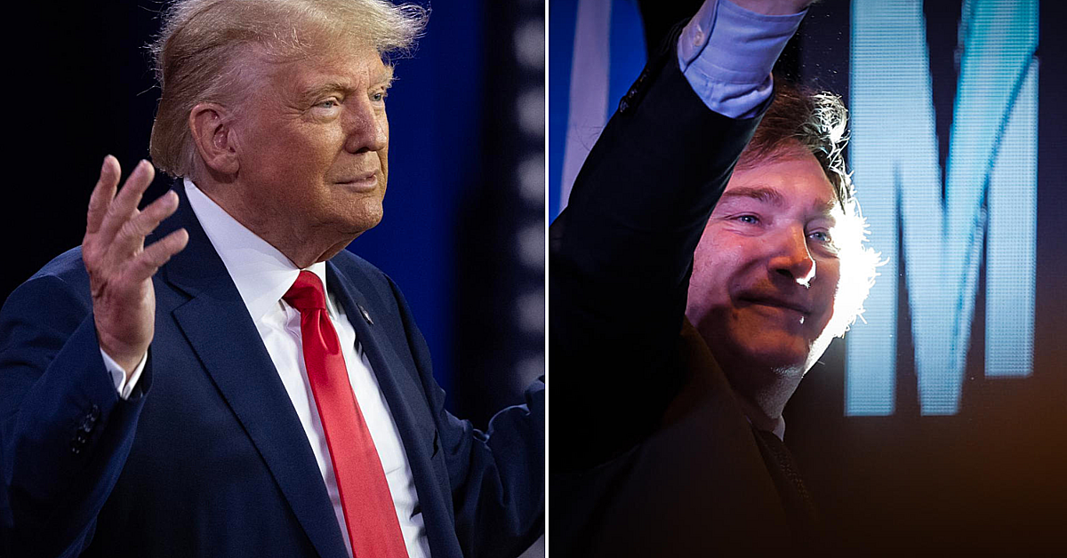 Donald Trump llama a Javier Milei para felicitarlo por su victoria ...